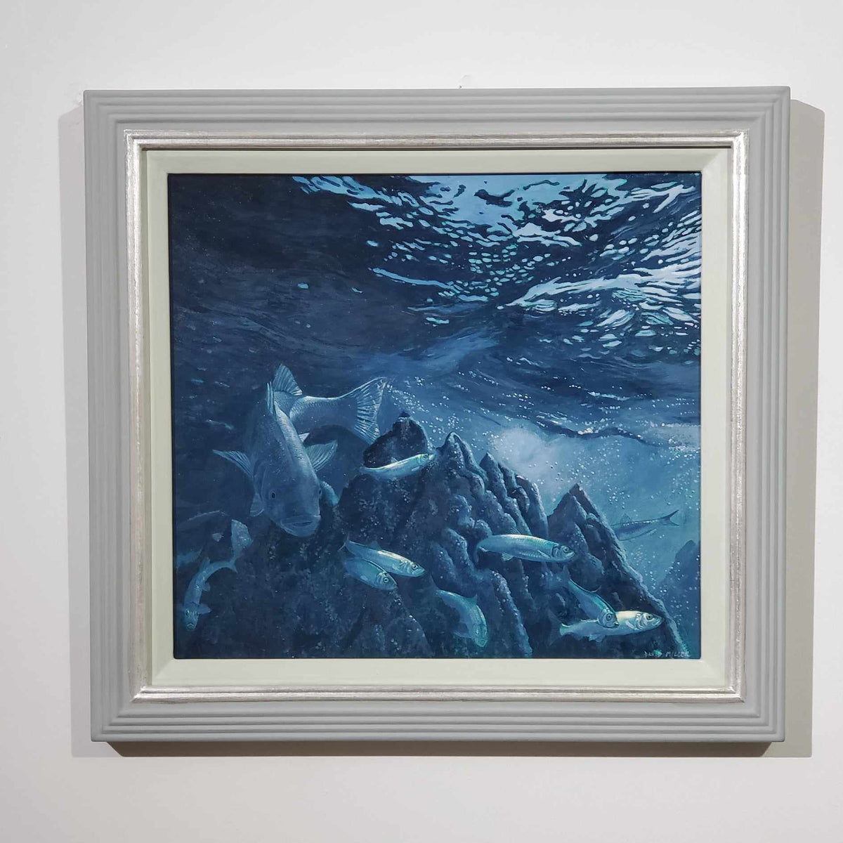 Moonlit Hunter - Bass & Herring| David Miller Art – David Miller Fish ...